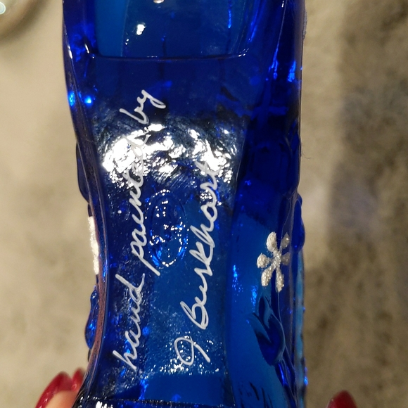 Fenton | Art | Beautiful Cobalt Blue Fenton Glass Show With Hand ...